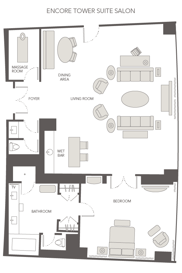 Encore Tower Suite Salon | Luxury Hotel Suites | Encore Resort Las Vegas